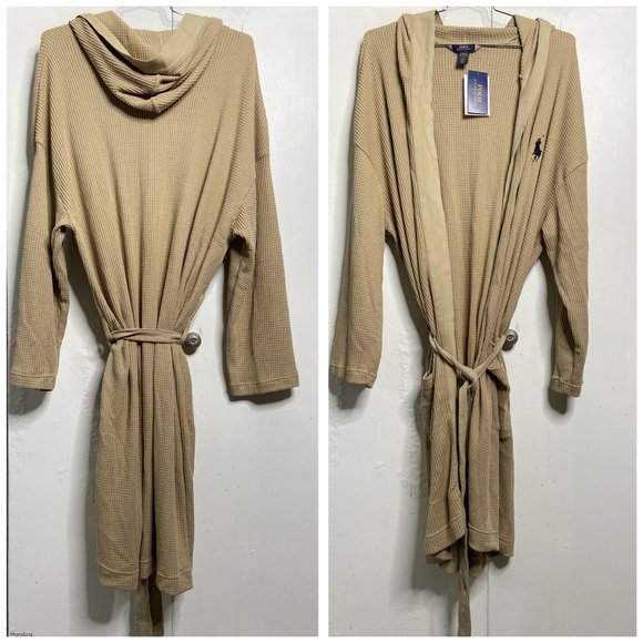 Polo Ralph Lauren | Shirts | Polo Ralph Lauren Mens Thermal Hooded Robe ...
